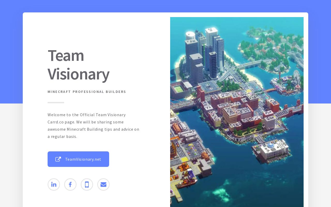 Team Visionary - Minecraft Builders